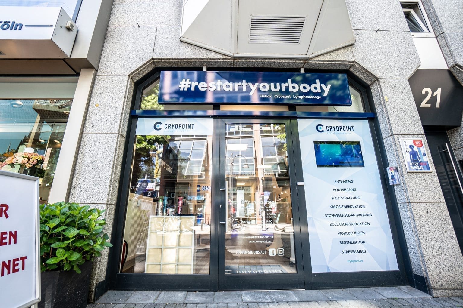 Cryopoint Köln, Zentrum – Longevity & Kältetherapie Studio